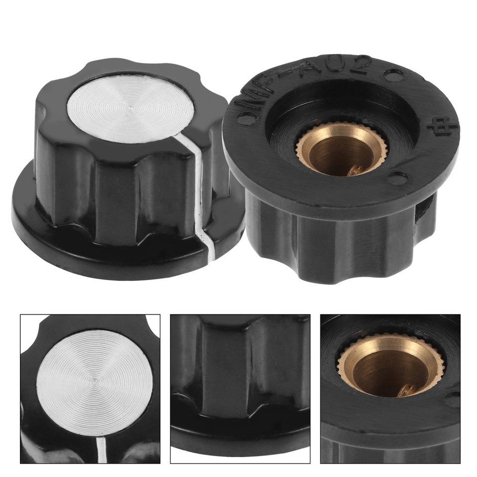 10 Pcs Adjustable Rotate Button Bakelite Potentiometer Control Knobs ...