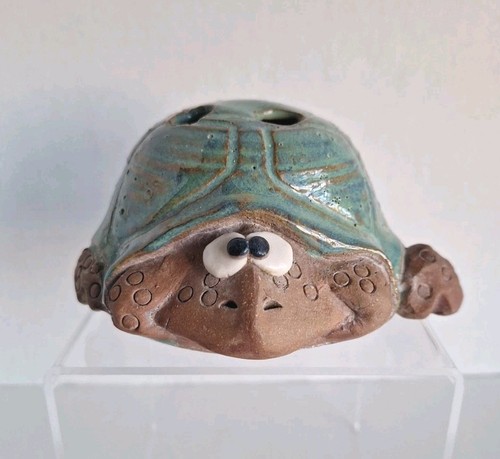 Fogarty Studio Art Pottery Whimsical Figural Turtle Flower Frog | eBay