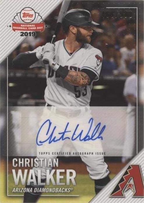 2019 Topps National Baseball Card Day - Autographs Christian Walker #AU ...
