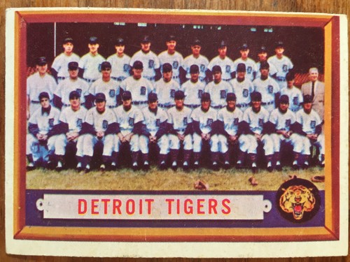 1957 Topps #198 DETROIT TIGERS team MLB baseball card EX | eBay