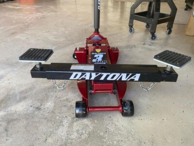 2 Ton Steel Floor Jack Cross Beam Adapter Saddle Heavy Duty Service ...