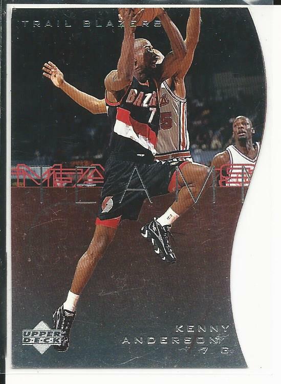 1997-98 UPPER DECK TEAMMATES BASKETBALL CARD T43 KENNY ANDERSON TRAIL ...