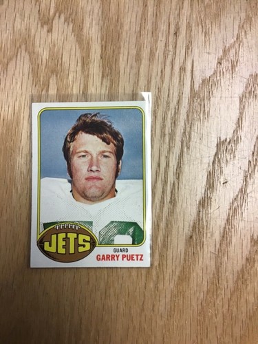 1976 Topps Football Garry Puetz New York Jets Card #356 | eBay