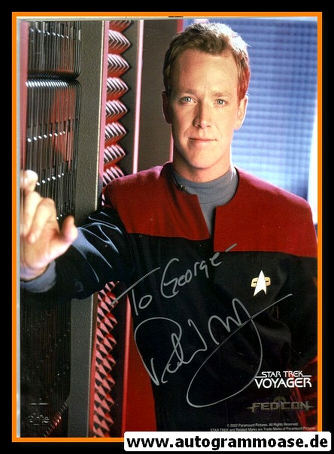 Autographe Film (USA) Robert Duncan Mcneill 2002 " Star Trek " (Tom ...
