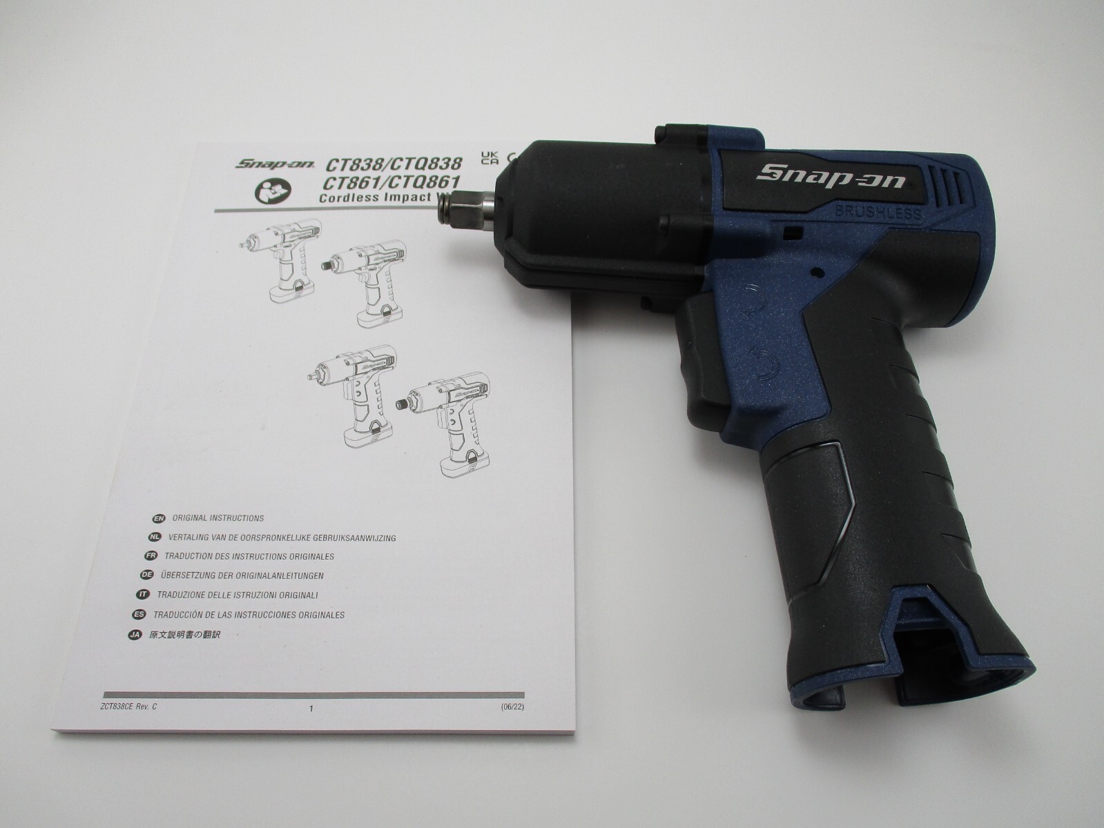 NEW Snap On CT861 Blue 3/8" Drive MicroLithium Impact Wrench | eBay