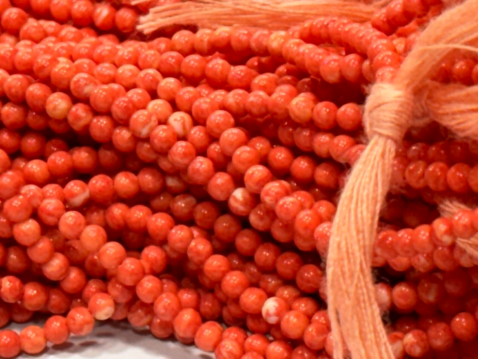 Pink Coral Round Smooth 2mm Gemstone Loose Beads 12"inch 5 Strand | eBay