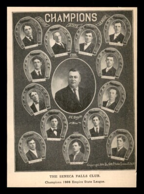 1906 SENECA FALLS CLUB TEAM BASEBALL PICTURE. AUTHENTIC Baseball 551682 ...