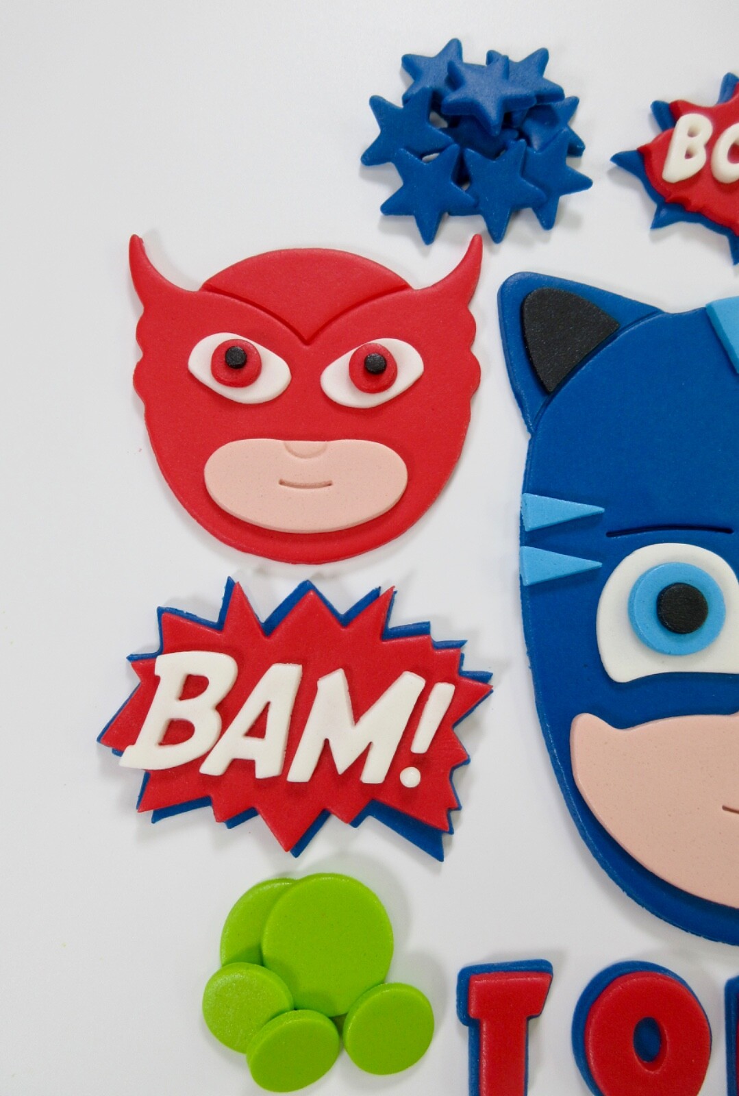 Catboy Cake Topper Fondant Edible Kids Birthday Party Decorations ...