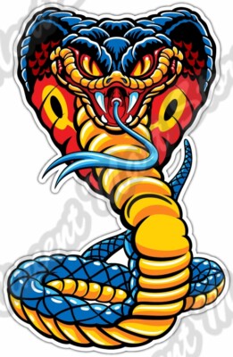 Cobras Snake Reptile Mascot Animal Car Car Bumper Vinyl Sticker Decal 3 ...