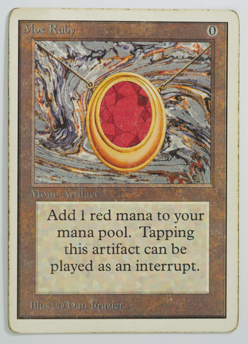 Mox Ruby Unlimited Power 9 Magic the Gathering Card MTG Reserved List ...