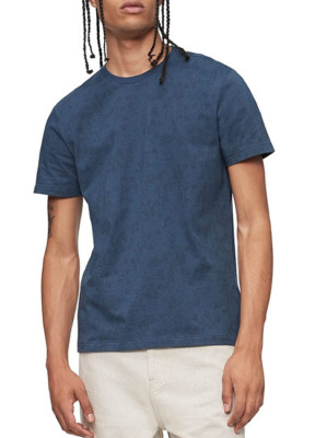 Calvin Klein Men Relaxed Fit Cotton CK Print Allover Crewneck T-Shirt ...