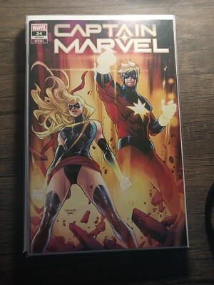 CAPTAIN MARVEL #34 Stephen Segovia Variant Cover Marvel Comics LGY #168 ...