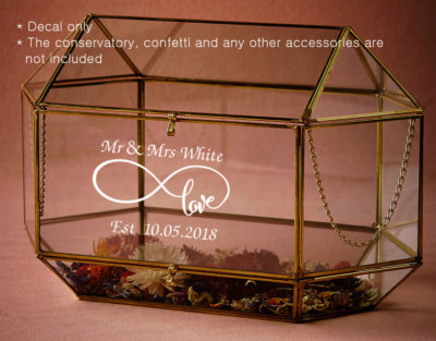 Custom Mr Mrs Couple Names Infinity Love Wall Wishing Well Wedding Sign ...