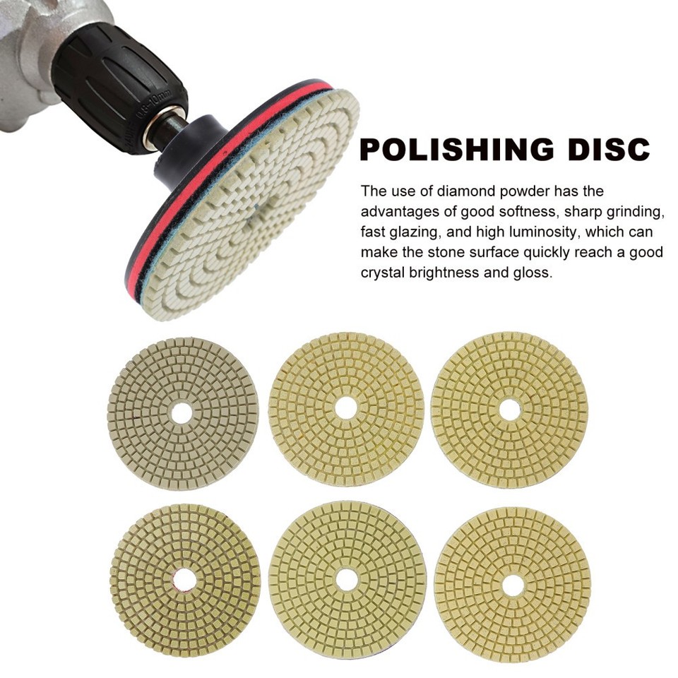 8Pcs Polishing Discs for Wet Use Granite Marble Concrete Pad | eBay UK