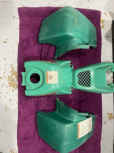 YAMAHA BLASTER OEM GREEN FRONT FENDERS GAS TANK COVER NOISE PLASTIC | eBay