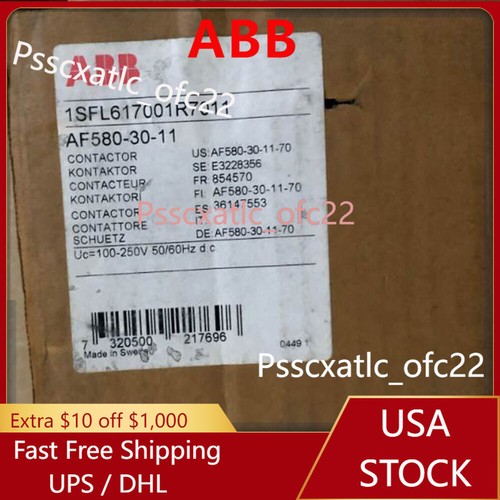 New ABB AF580-30-11 AF5803011 Three-pole AC Contactor 100-250V ...