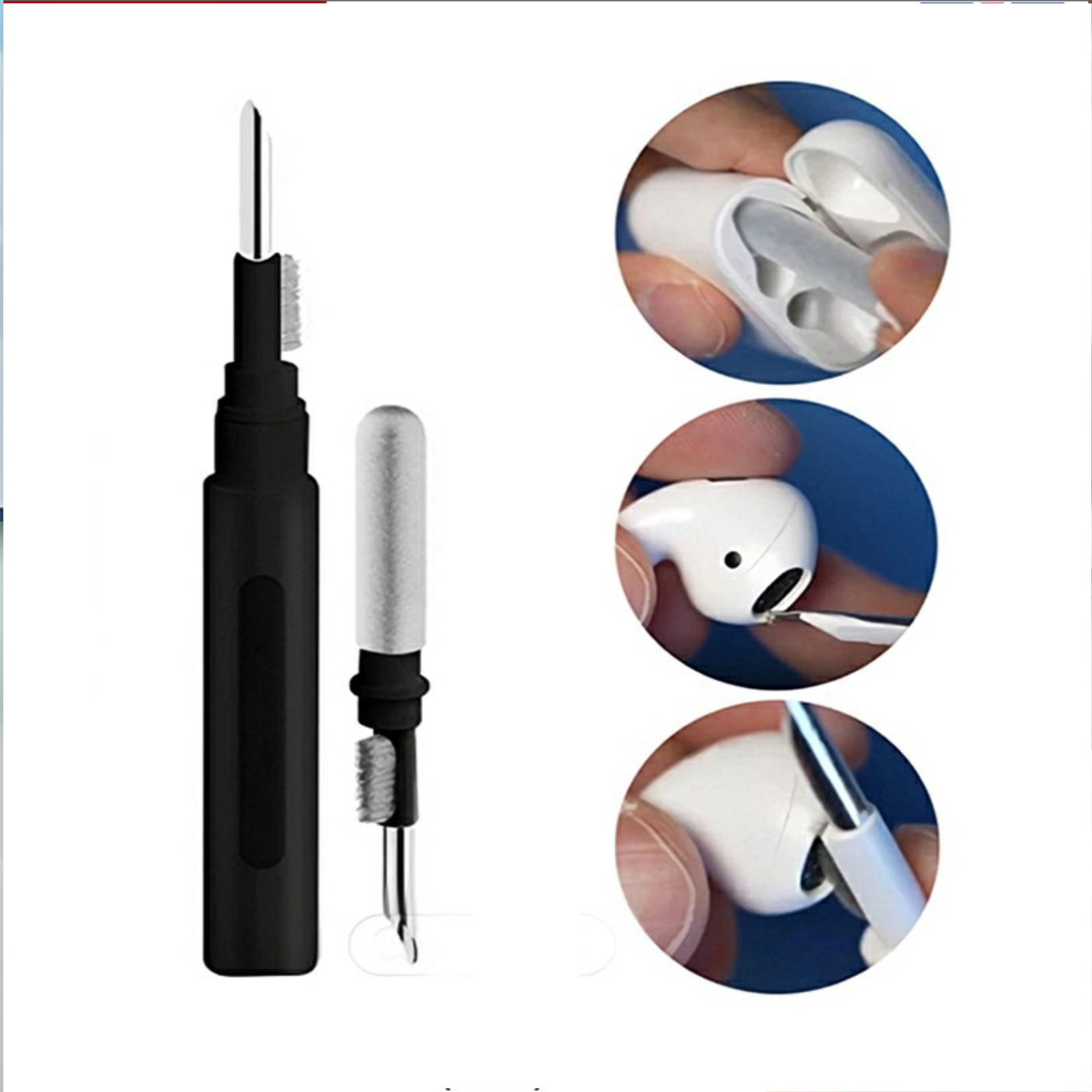 Airpods Cleaner Kit Earbud Cleaning Pen Brush Tool Earphone Case for ...