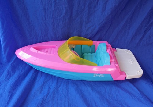 Barbie by Mattel SPEED BOAT SKI BOAT w/ Fold Up Sun Deck Floats on ...