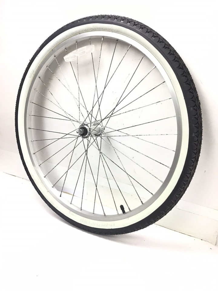26" Bicycle ALLOY Wheel Set 7s Freewheel 2.125" Tire Beach Cruiser Bike ...