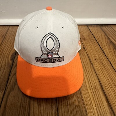 PRO BOWL NFL New Era White Orange Mens Hat Cap Size 7 1/4 | eBay