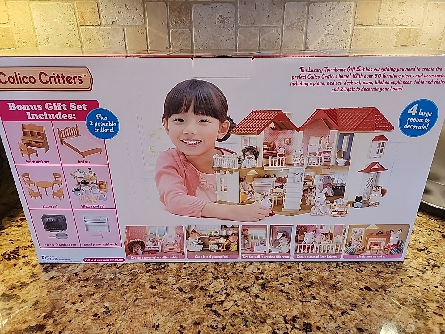 Calico Critters CC2066 Luxury Cloverleaf Townhome Gift Set for sale ...