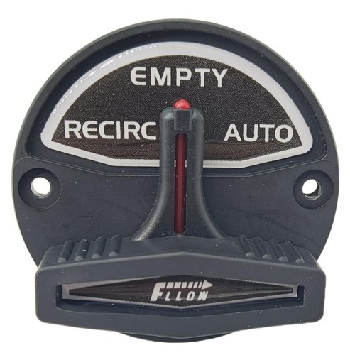 FLOW-RITE LIVEWELL BOAT CONTROL VALVE OPEN/CLOSED TYPE SILVER LETTERS ...