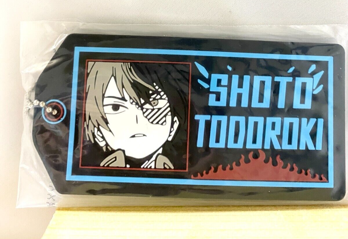 Shoto Todoroki My Hero Academia MHA Rubber Keychain Strap Bandai Namco ...