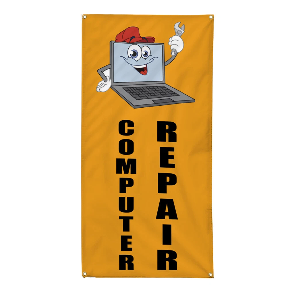 Computer Repair Banner Vertical