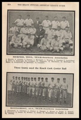 1912 Montgomery Alabama Baseball Team Photo Names Southern Association ...