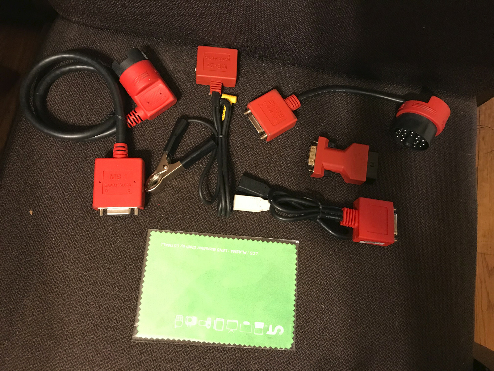SNAP-ON EUROPEAN ADAPTER CABLE SET W/ KEYS VERUS MODIS SOLUS VEHICLE ...