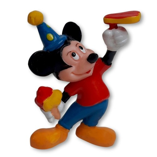 Disney Mickey Mouse Birthday Party Hat PVC Toy Figure Retro 80s Noise ...