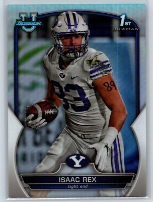 Isaac Rex 2022 Bowman Chrome University Refractor #71 BYU Cougars | eBay
