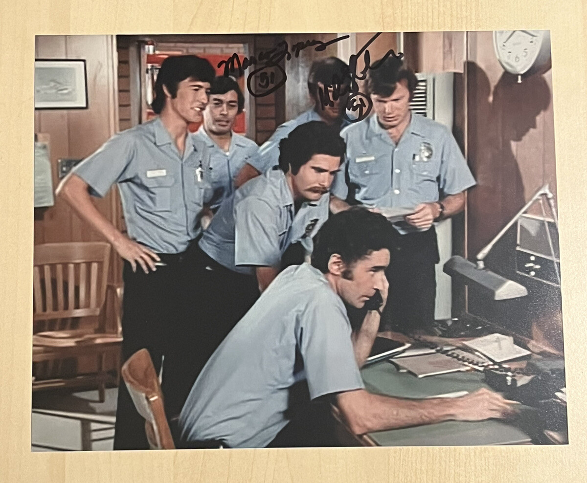 MARCO LOPEZ & MIKE STOKER SIGNED 8x10 PHOTO ACTOR AUTOGRAPHED EMERGENCY ...