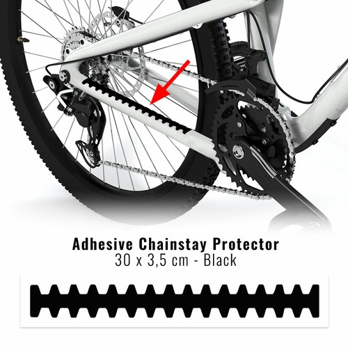 Rhino Adhesive Chainstay Protector For Bike Frame, Black, 30 X 3.5 Cm ...