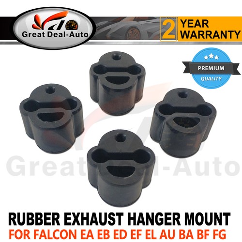 4x EXHAUST RUBBER HANGER MOUNT FOR FORD FALCON ED EF EL AU BA BF FG UTE ...