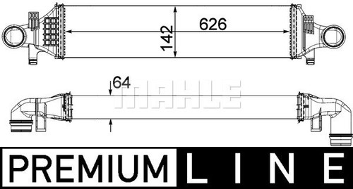 MAHLE BEHR Charge air cooler PREMIUM LINE [CI479000P] AU 4057635066365 ...
