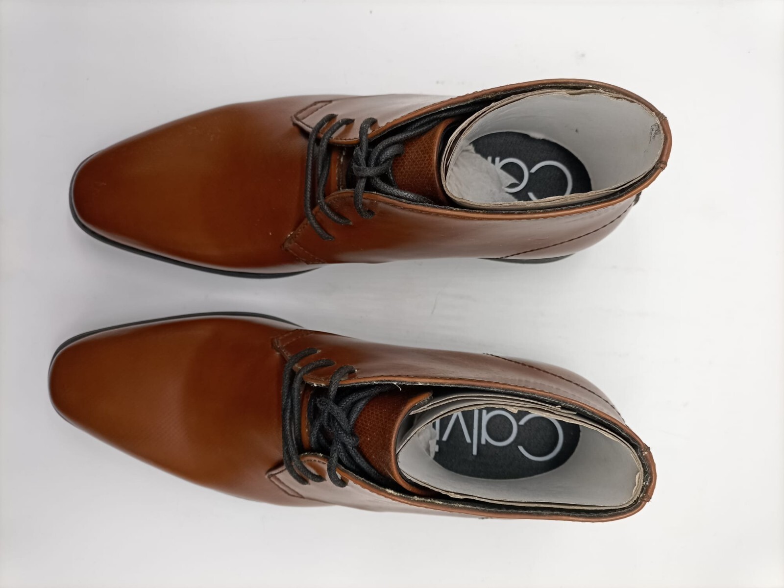 Calvin Klein Men's Rolando Brush Off Box/Stamp 34F1614-COGNAC | eBay