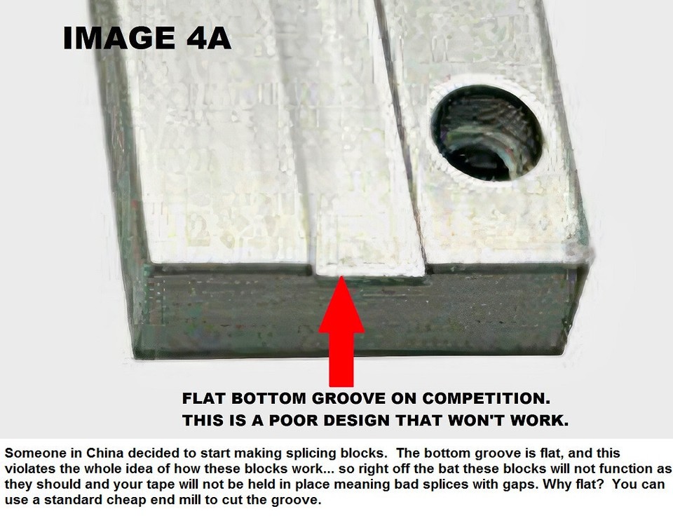 Splicing Block Kit Open Reel 1/4" Gold Anodized Aluminum, Splice Tape ...
