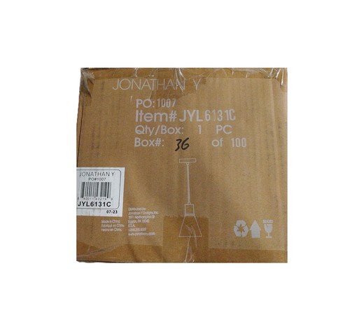 JONATHAN Y Apollo Brass Gold Empire Mid-Century Modern Iron LED Pendant ...