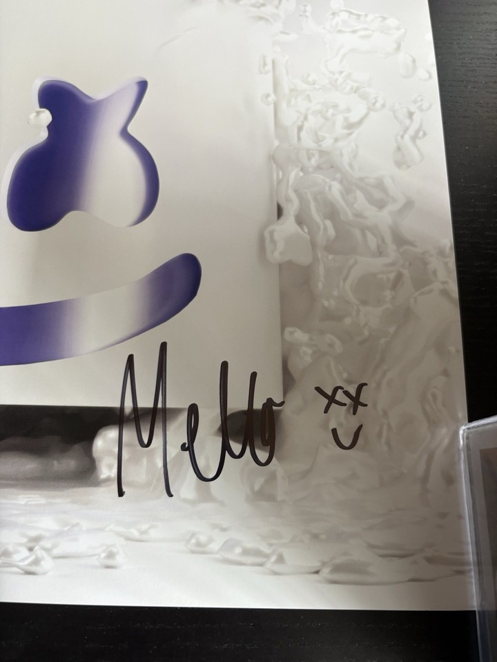 Marshmello Autographed Poster Signed Music Pop Edm Rock | eBay