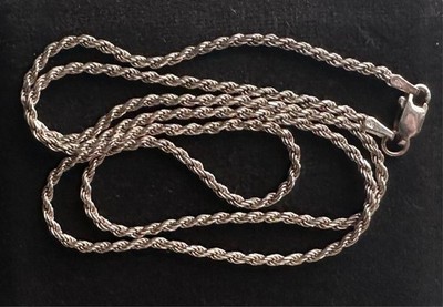 Vintage Necklace MARKED ITALY IBB 925 STERLING SILVER Chain Jewelry Lot ...