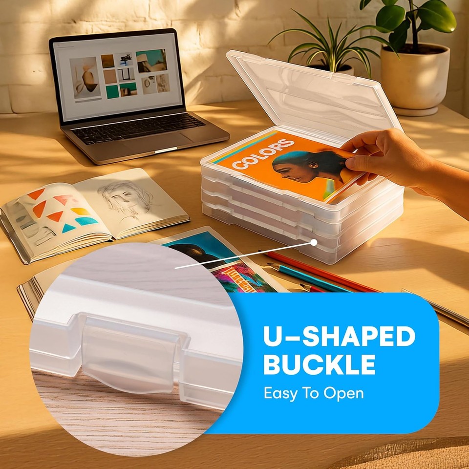 JTJ Sourcing Plastic Storage Box A4 Paper Document Magazine Paper ...