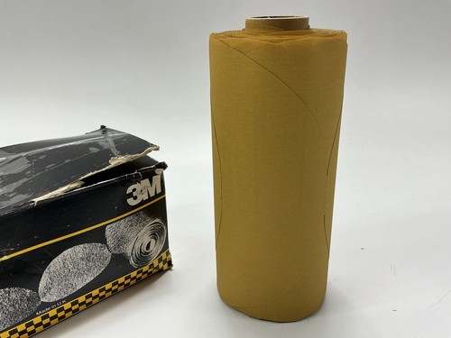 3M 01352 Stikit Gold 6" P500 500 Grit Film Sanding Disc Roll, 125 Discs ...
