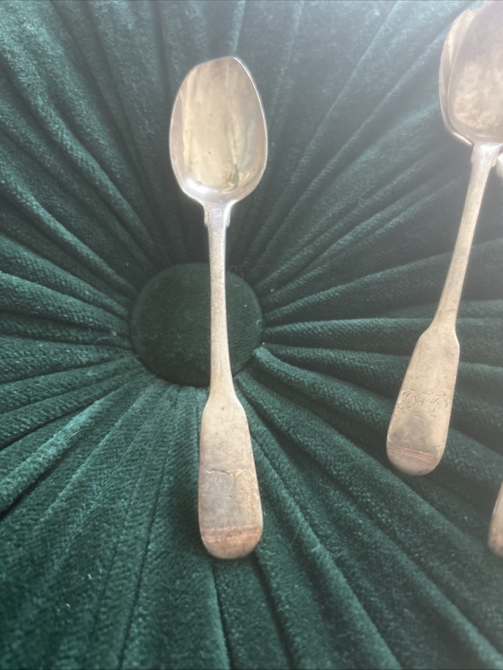 Antique Silver Teaspoons Rare Hallmarks Hallmarked | eBay UK