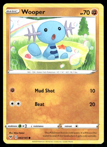 Pokémon TCG Pokémon Wooper Wooper Common Regular | eBay