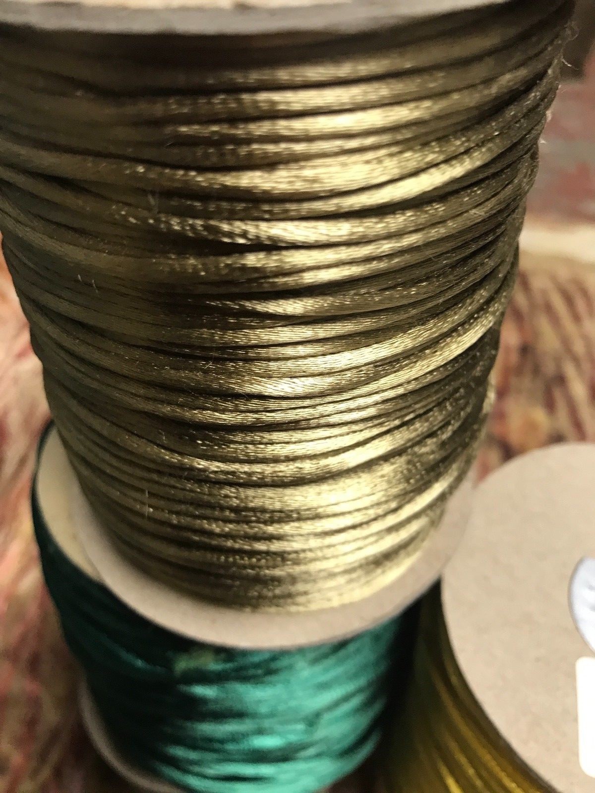 144 Yards Bronzed Coffee Rattail Crafts Jewelry Sewing New | eBay