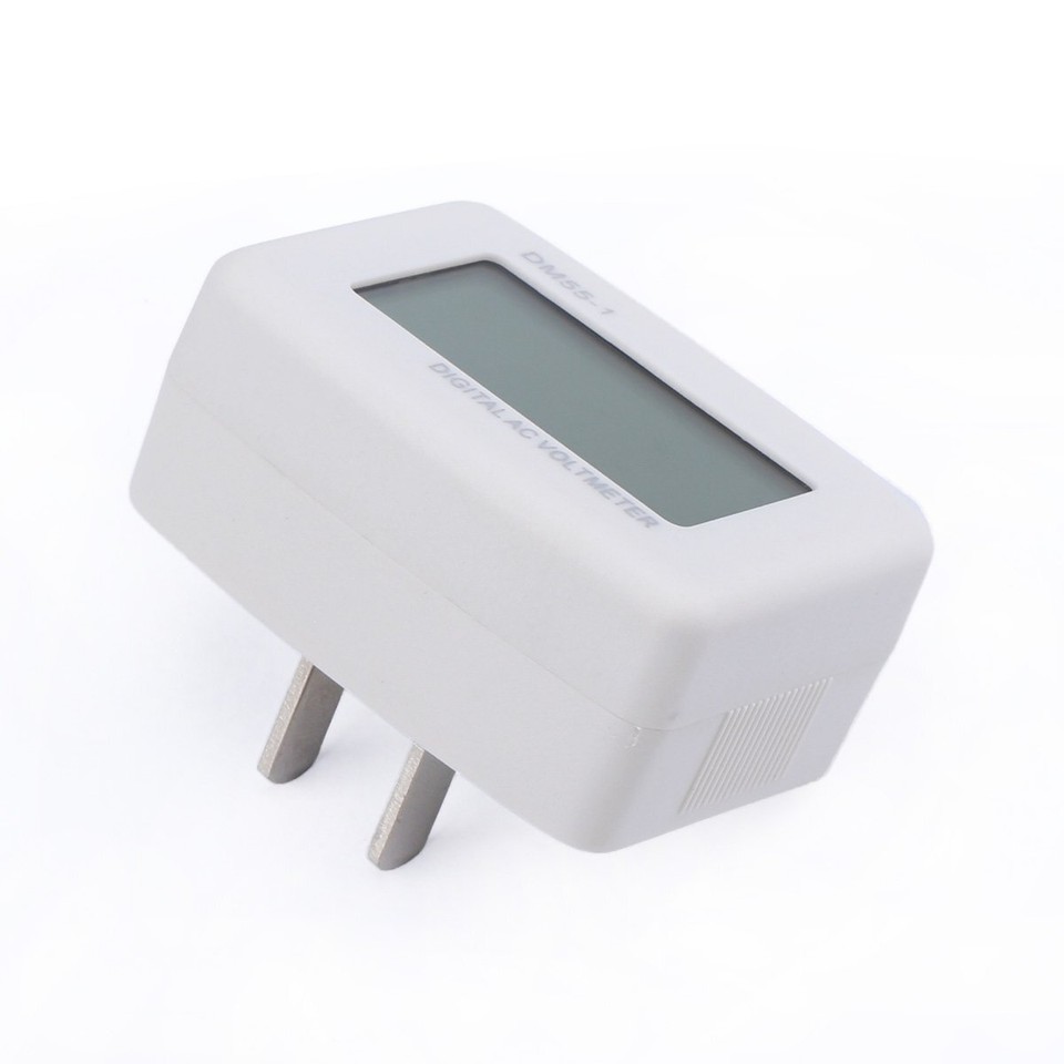 2PCS Voltage Test Monitor Plug in Digital Volt Meter for RV AC 80-300V ...