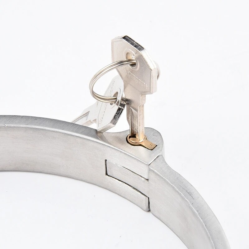 Heavy Duty Stainless Steel Neck Collar Bondage Restraint Choker with ...