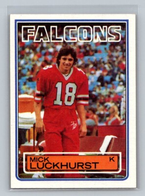 1983 NFL Topps Mick Luckhurst #22 Atlanta Falcons 83-T-FBC | eBay