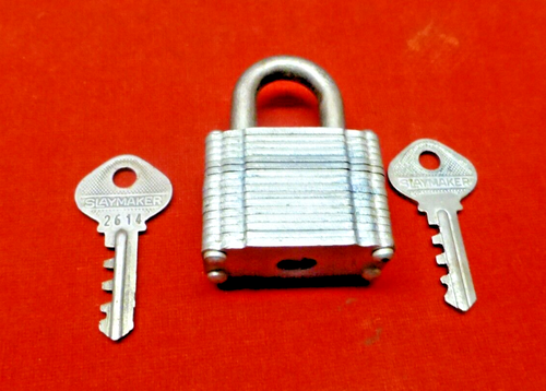 Vintage Antique Slaymaker Padlock Lock with 2 Keys MADE IN USA | eBay
